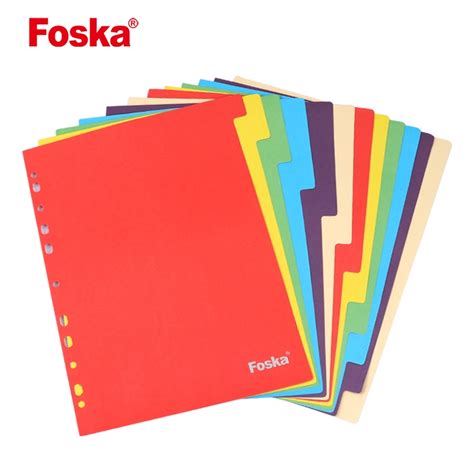 A4 Assorted Color Paper Index Divider China Index Divider And Paper Tab Divider