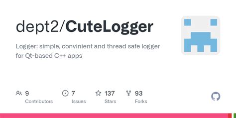 GitHub Dept CuteLogger Logger Simple Convinient And Thread Safe Logger For Qt Based C Apps