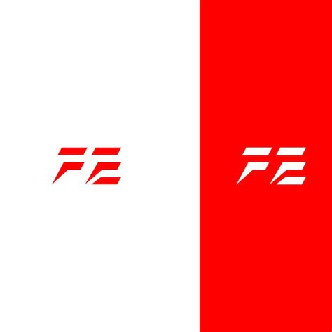 Premium Vector Fe Ef Letter Logo Design Template Elements Modern Abstract Digital Alphabet