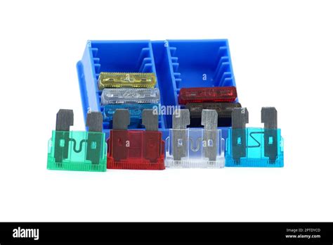 Automotive Fuses With Open Circuit Used To Protect The Wiring And Electrical Equipment For