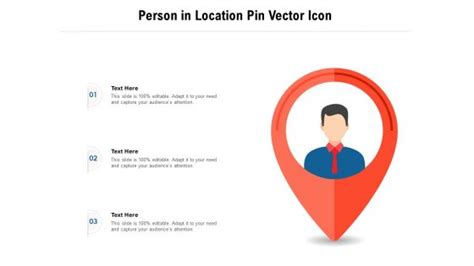 Person In Location Pin Vector Icon Powerpoint Templates Slides And
