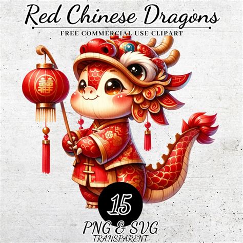 Chinese New Year Dragon Clipart New Years Decorations Png Svg New Years Party Decor Chinese