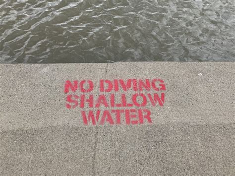 no diving shallow water editorial photography image of kingdom 286562037