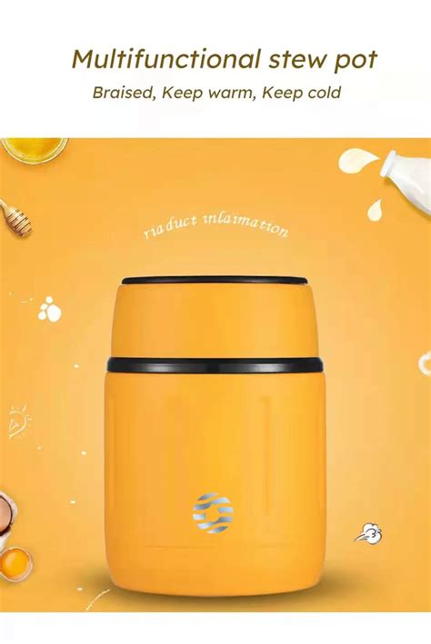 FEIJIAN Food Thermos Intelligent Temperature Display Vacuum Lunch Box ...