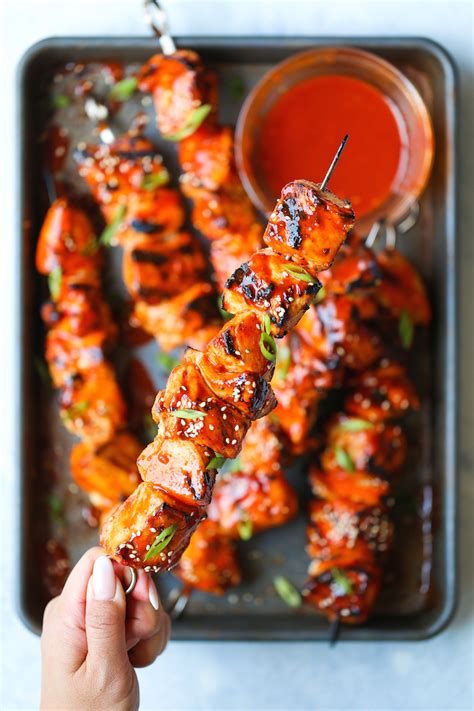 7 Gochujang Grilled Chicken Skewers Ideas Chicken Skewers Grilled