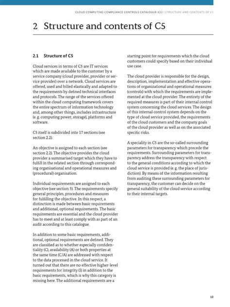 2 Structure And Contents Of C5 Pdf Cloud Computing Internal Control