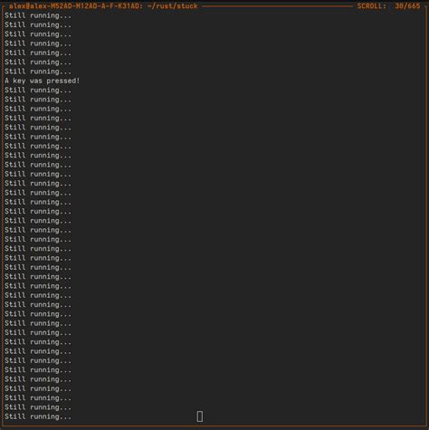 Termionasyncstdin Causes Loopcommand To Get Stuck Help The