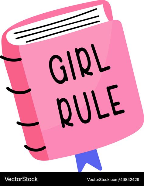Girl Rules Royalty Free Vector Image Vectorstock