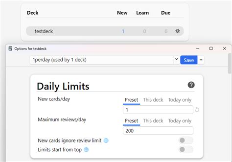 Bug Exportimport Deck Options Not Working Help Anki Forums