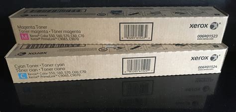 Toner SET MAGENTA YELLOW Xerox Color C60 C70 2 szt 006R01661 006R01662 ...