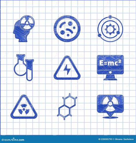 Set High Voltage Chemical Formula Radioactive In Location Equation Solution Triangle With