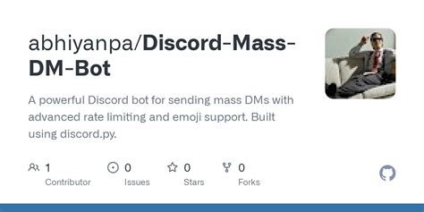Github Abhiyanpadiscord Mass Dm Bot A Powerful Discord Bot For