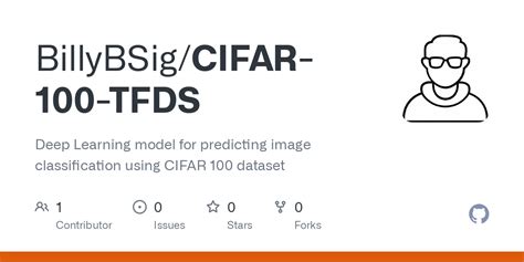 github billybsig cifar 100 tfds deep learning model for predicting