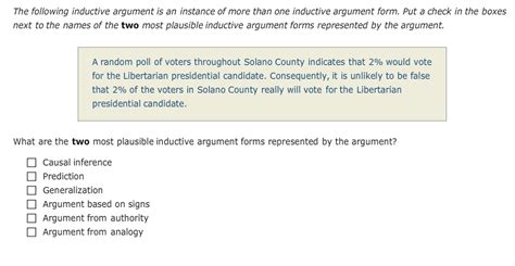 Solved The Following Inductive Argument Is An Instance Of