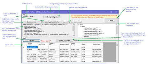 Get Excel Report Or Create Database Table Directly From Fetchxml File