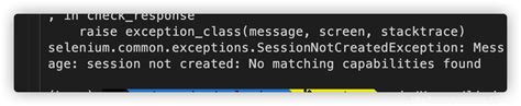 Mac 新版edge Selenium3python3报错：no Matching Capabilities Found