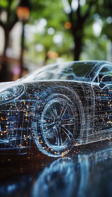 3d Mesh Visualization Of A Car S Internal Wiring Network Created With