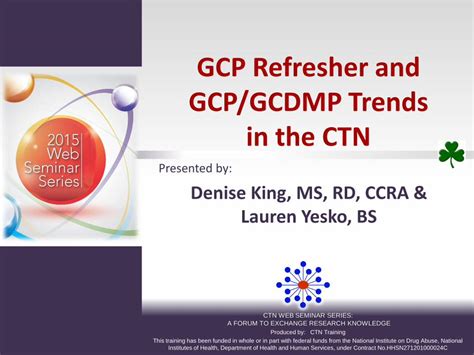 Pdf Gcp Refresher And Gcp Gcdmp Trends In The Webinars 2015gcp