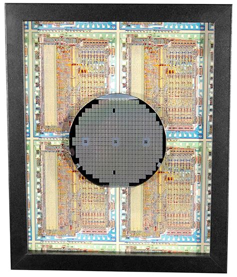 Silicon Wafer With 6502 Microprocessor Chips 4 Inch Rockwell Mos Chipscapes
