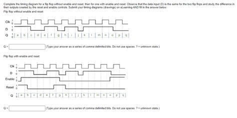 Solved Their Outputs Created By The Reset And Enable Chegg Com
