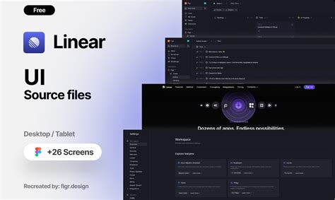 Linear Ui Free Ui Kit Recreated Figma Community