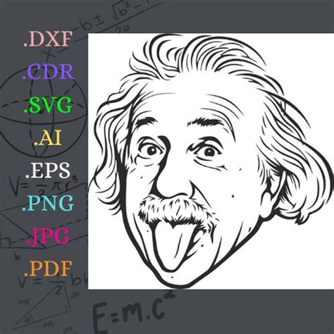 Albert Einstein Einstein Silueta Imágenes Prediseñadas De Einstein