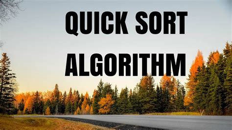 Quicksort Algorithm Youtube