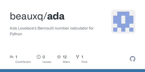 Github Beauxqada Ada Lovelaces Bernoulli Number Calculator For Python