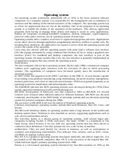 Understanding Operating Systems History Features And Types Course Hero