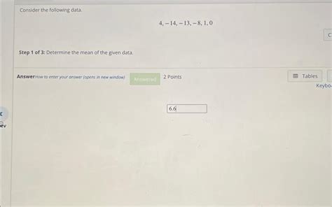 Solved Consider The Following Data 4 −14 −13 −8 1 0 Step 1