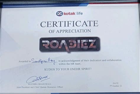 Sandipan Roy On Linkedin Dear One Hr Team I Wanted To Express My