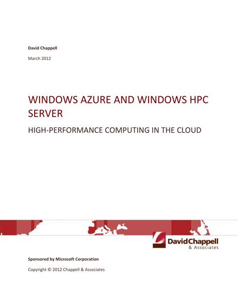 pdf windows azure and windows hpc server david … technology basics