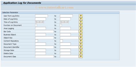 oa log view doc sap tcode display log of documents