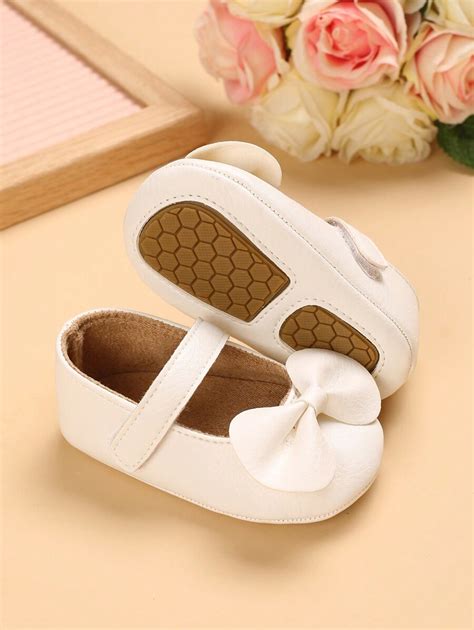 1 Par De Zapatos Planos Casuales De Suela Blanda Con Decoración De Moño