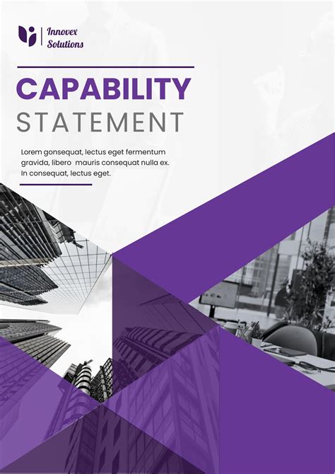 Free Customizable Capability Statement Templates