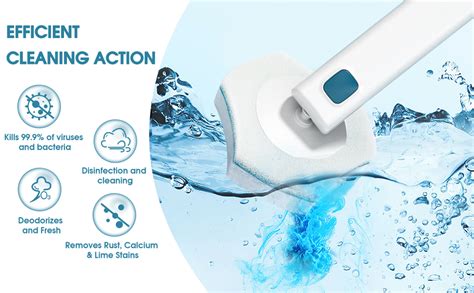 Toilet Wand Kit With 48 Refills Disposable Toilet Bowl Brush