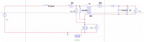 Solved Why The Buck Flyback Converter Input Current Ripple