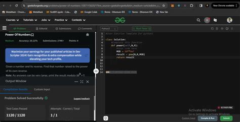 Completed 6365 Of Problem Solving On Geeks For Geeks Sabarinathan