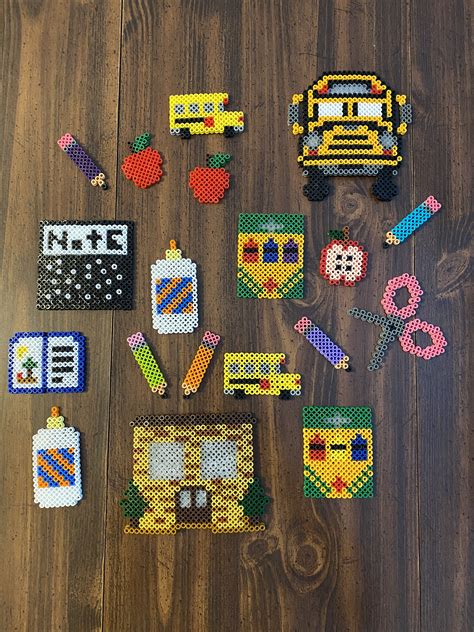 School Bus Perler Bead Pattern