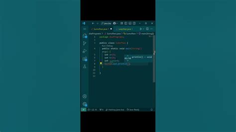 Java Program Sum Of Two Numbers Shorts Viralshorts Programming Youtube