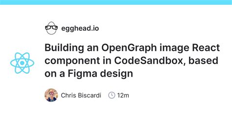 building an opengraph image react component in codesandbox based on a
