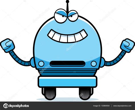 Evil Male Robot Stock Vector By Cthoman 133800934