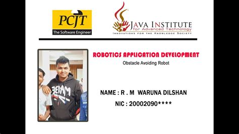 Obstacle Avoiding Robot Car Java Institute Pcjt Software