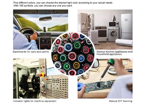 Filn Symbol Indicator Light Contains 180 Customizable Symbols