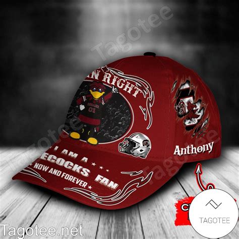 South Carolina Gamecocks Mascot Ncaa Personalized Cap Tagotee