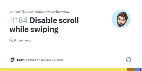 Disable Scroll While Swiping Issue Jemise React Native Swipe List View GitHub