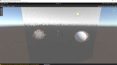 Surface With Distortion Shader With Object In Front Of It Runity3d