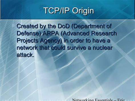 Ccna Routing And Switching Lesson 03 Tcp And Ip Eric Vanderburg Ppt