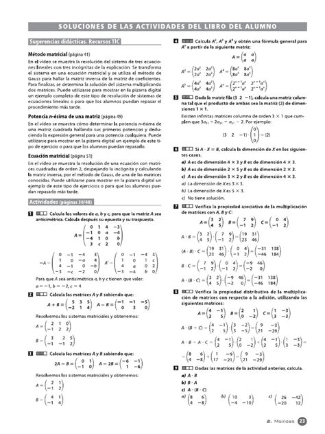 sol tema 2 matrices pdf
