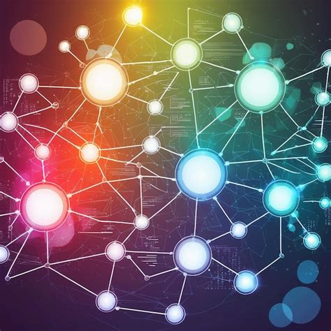 Neural Network Visualization Background Premium Ai Generated Image